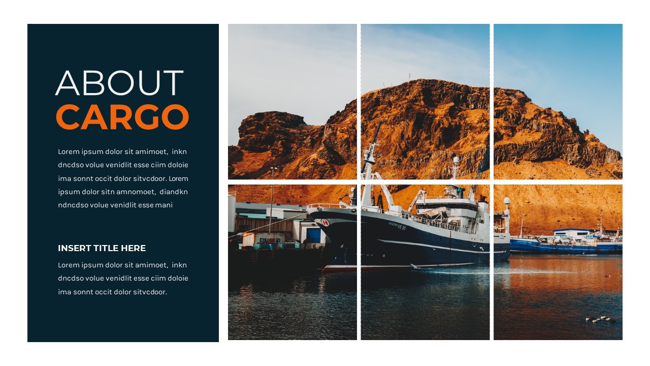 Cargo - Industrial & Bussiness PowerPoint Template, Presentation Templates