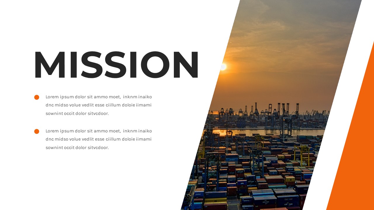 Cargo - Industrial & Bussiness PowerPoint Template, Presentation Templates