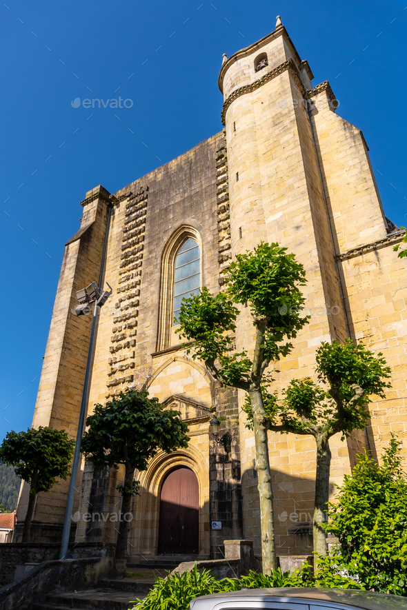 Church of the municipality of Lezo, the small coastal town in the ...