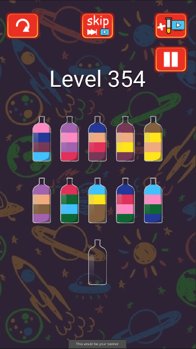 Liquid sort ,water sort puzzle, (complete unity Game +unity ads) by MdoStudio11