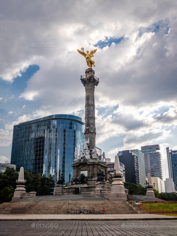 Angel of Independence Monument - Mexico City, Mexico Stock Photo by ...