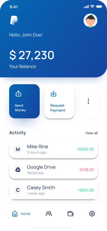 Wallet App UI Template - Flutter by Nauy_yuan | CodeCanyon