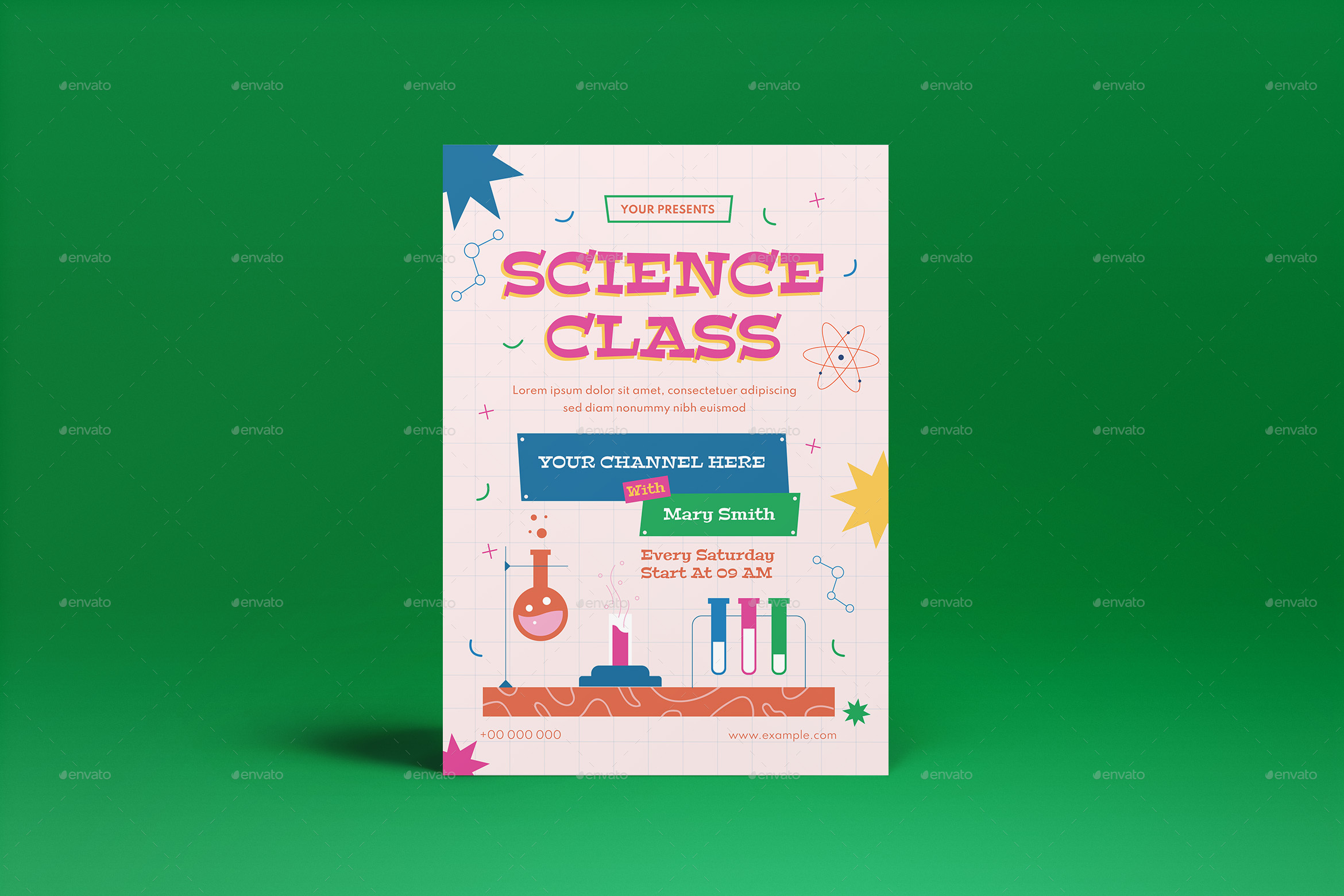Science Class Flyer, Print Templates | GraphicRiver