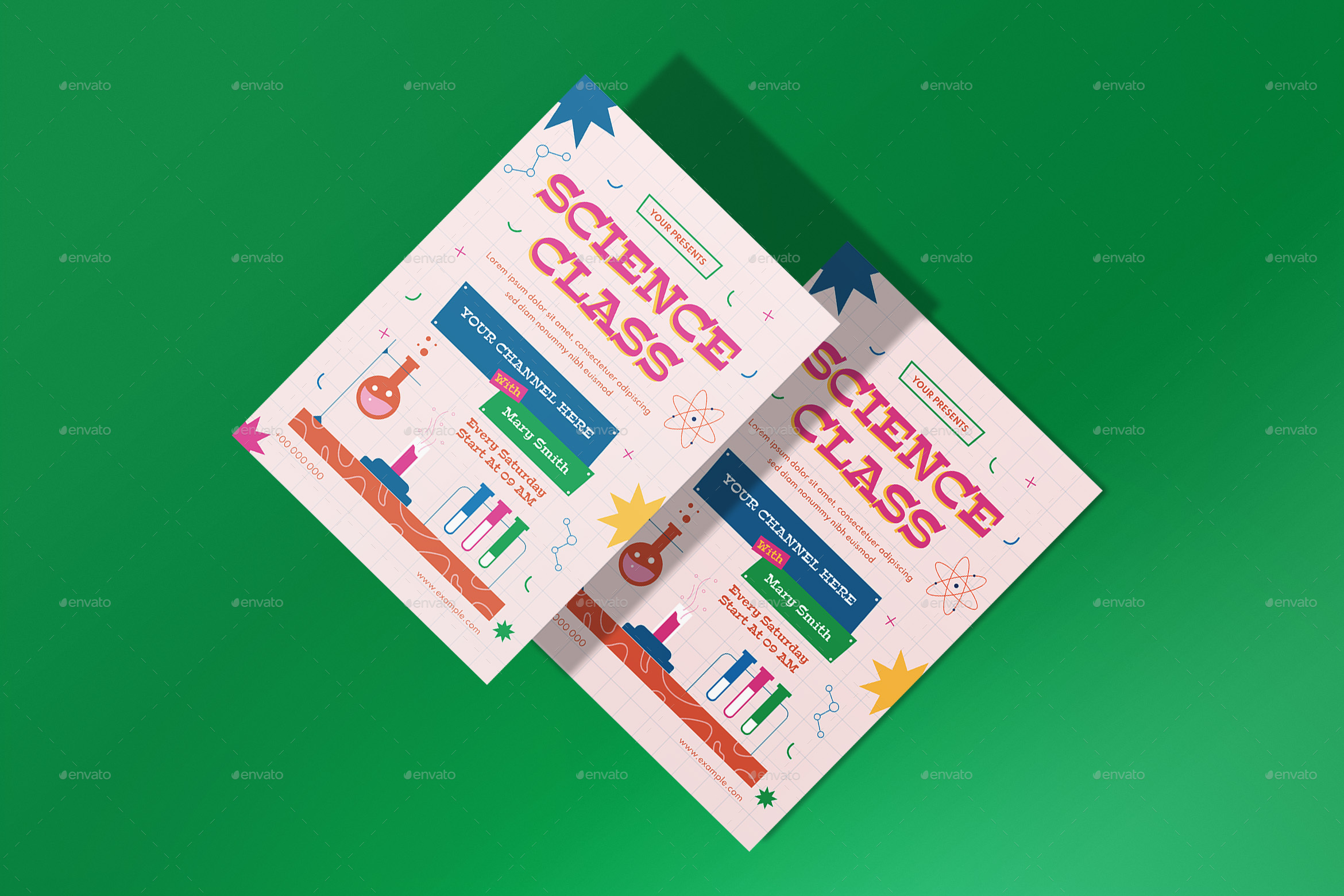 Science Class Flyer, Print Templates | GraphicRiver