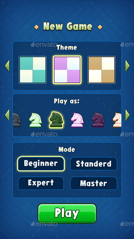 Chess Game GUI Pack, Game Assets | GraphicRiver