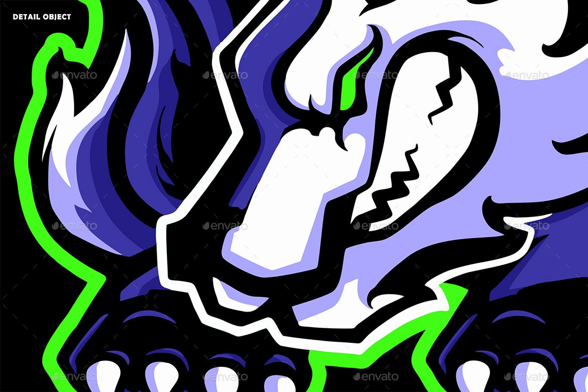 Blue Wolf Esports Logo, Logo Templates | GraphicRiver