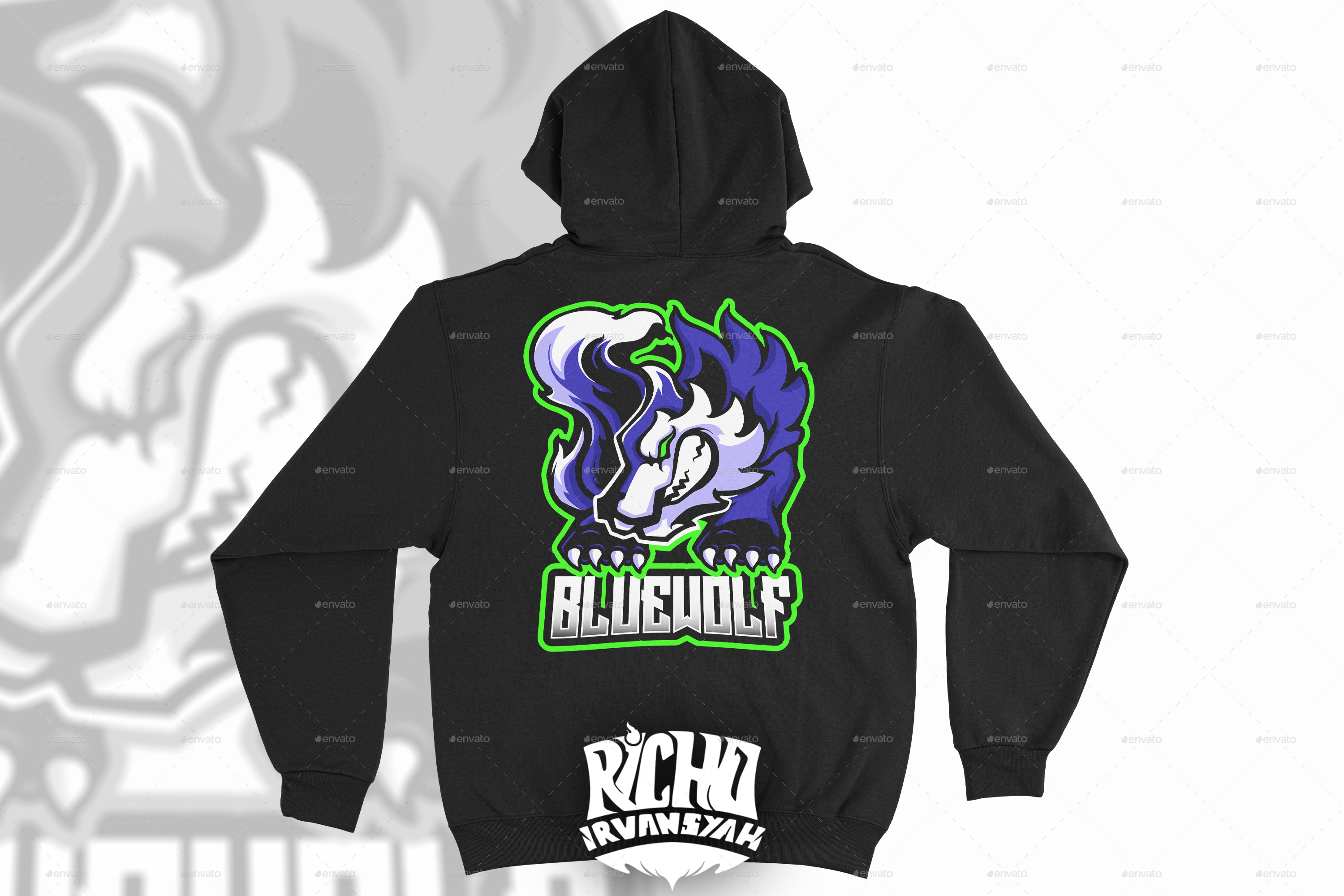 Blue Wolf Esports Logo, Logo Templates | GraphicRiver