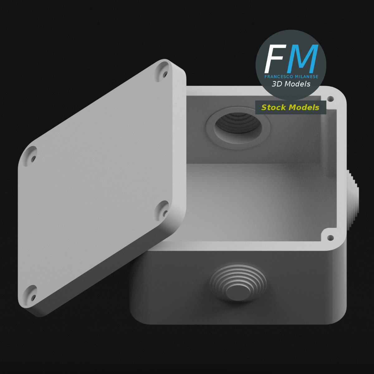 Square junction box 1 by FrancescoMilanese85 | 3DOcean