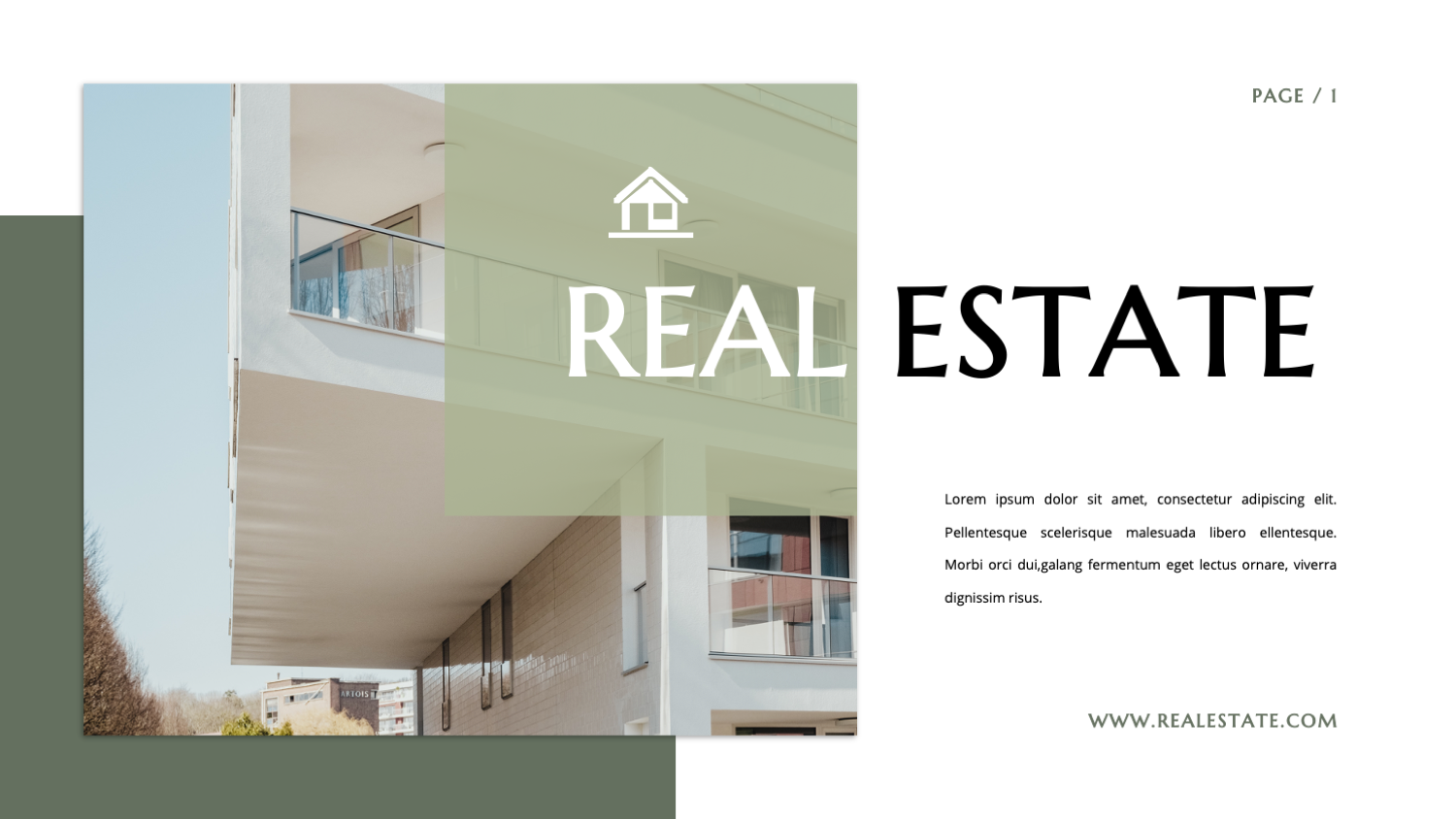 Real Estate Powerpoint Presentation Template, Presentation Templates