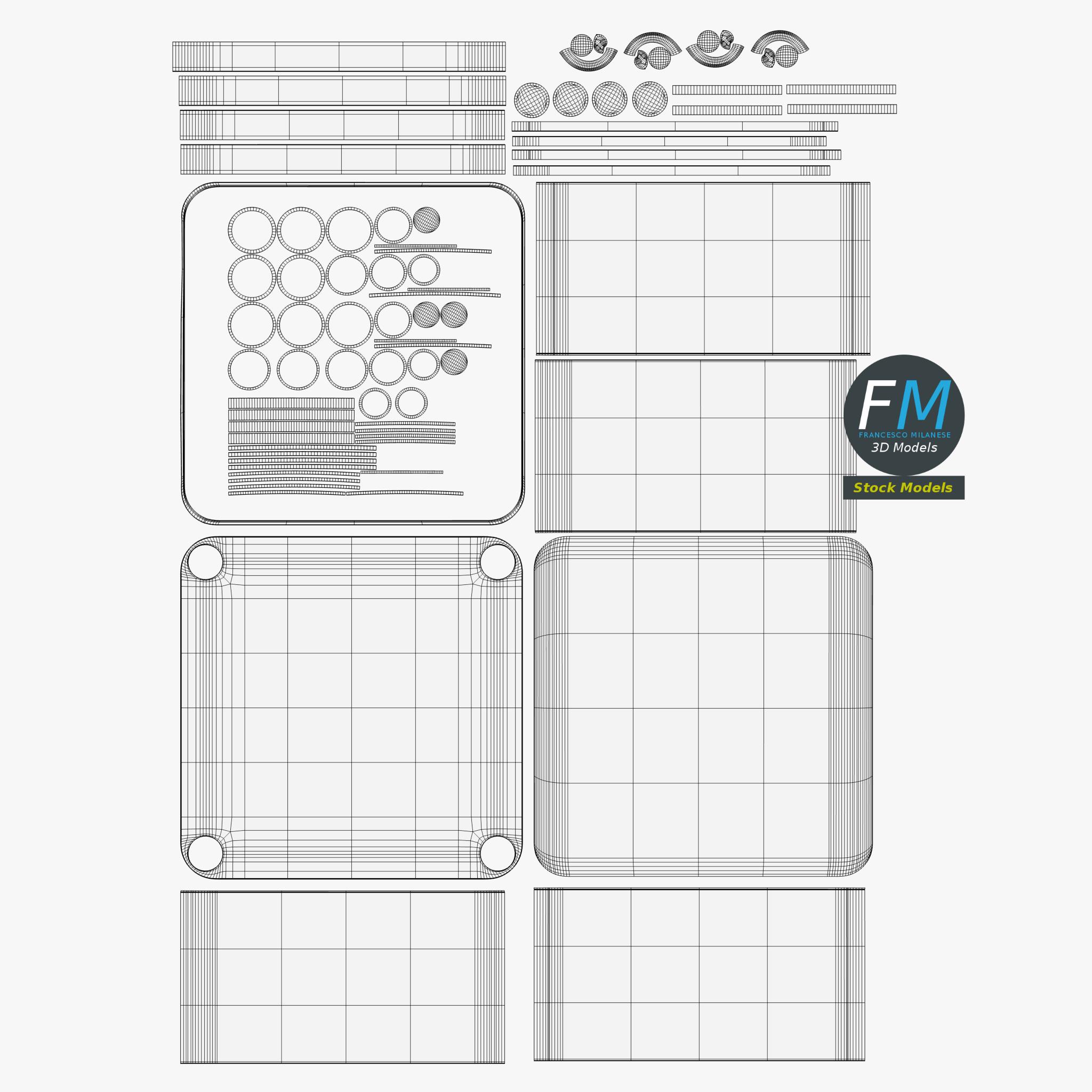 Square junction box 2 by FrancescoMilanese85 | 3DOcean