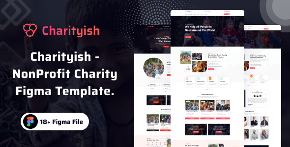 Charityish - NonProfit Charity Figma Template by egenslab | ThemeForest