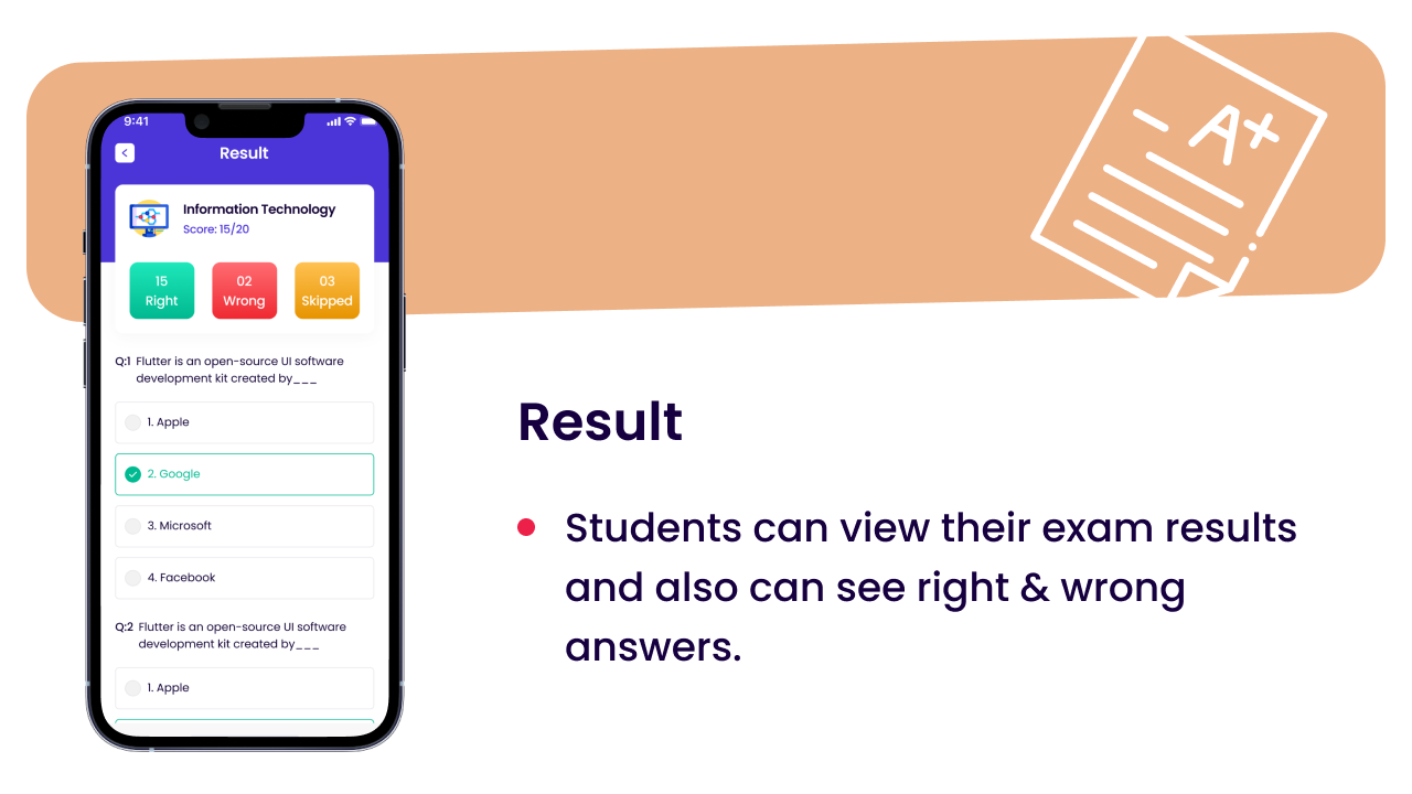 iTest - Online Quiz & Examination System Flutter Mobile App by inilabs