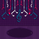 Greeting Card with Musical Notes, Vectors | GraphicRiver