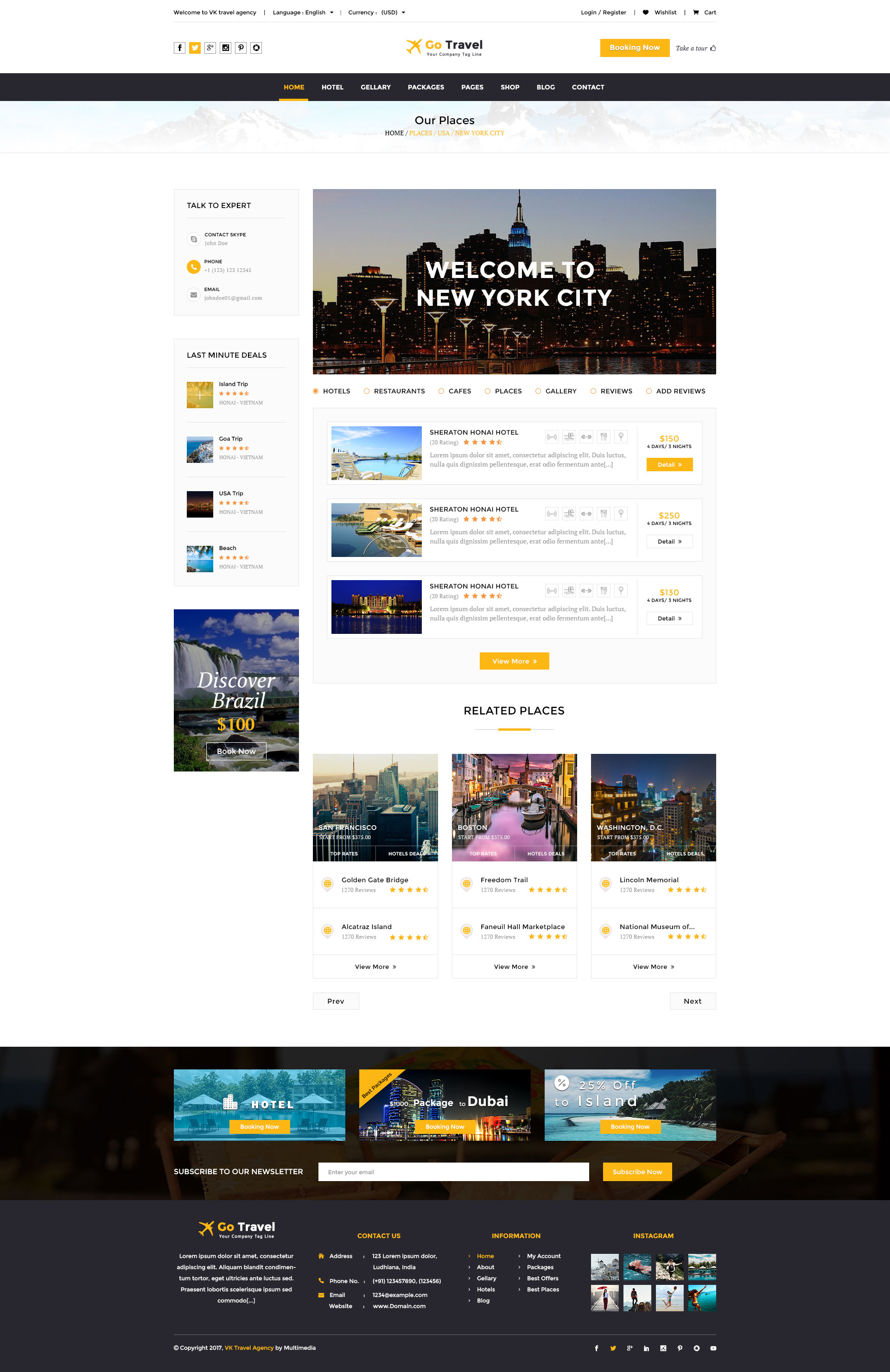 Travel Html Template by TmdStudio | ThemeForest