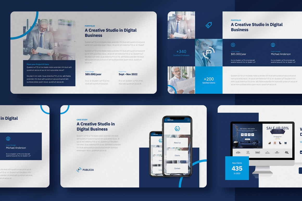 Digital Marketing Google Presentation, Presentation Templates ...