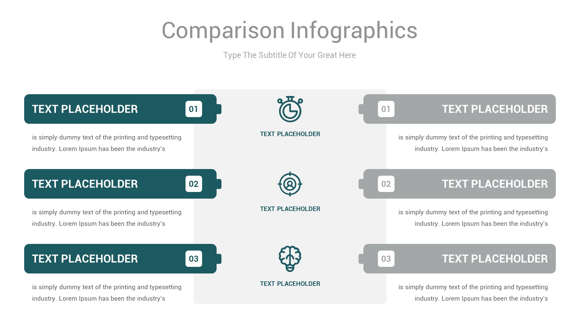 Comparison Chart Keynote Infographics Template, Presentation Templates