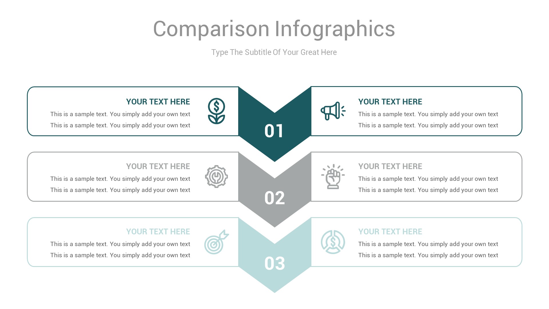 Comparison Chart Keynote Infographics Template, Presentation Templates