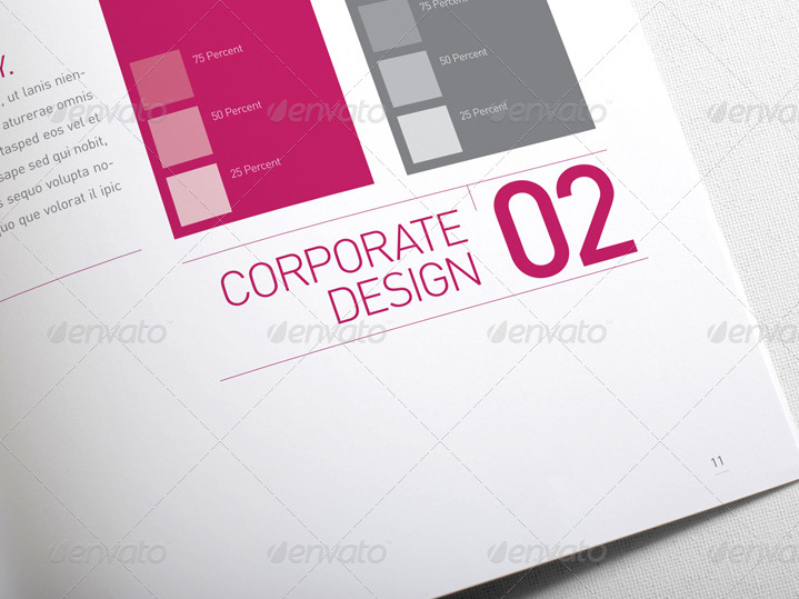 Corporate Design Manual Guide - 28 Pages, Print Templates | GraphicRiver
