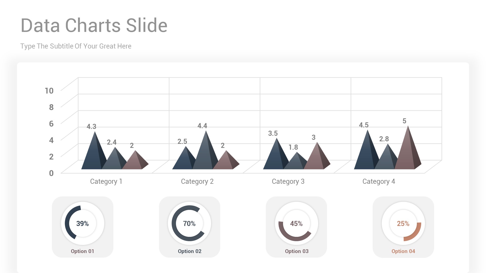 Editable Data Charts Keynote Presentation Template, Presentation Templates