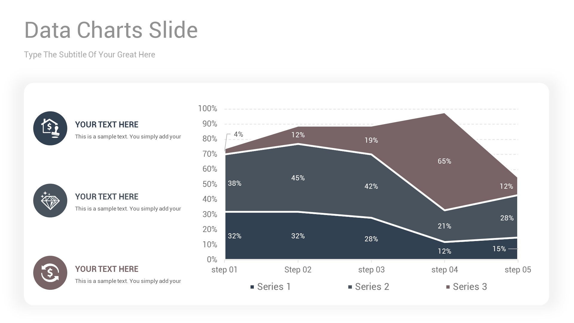 Editable Data Charts Keynote Presentation Template, Presentation Templates