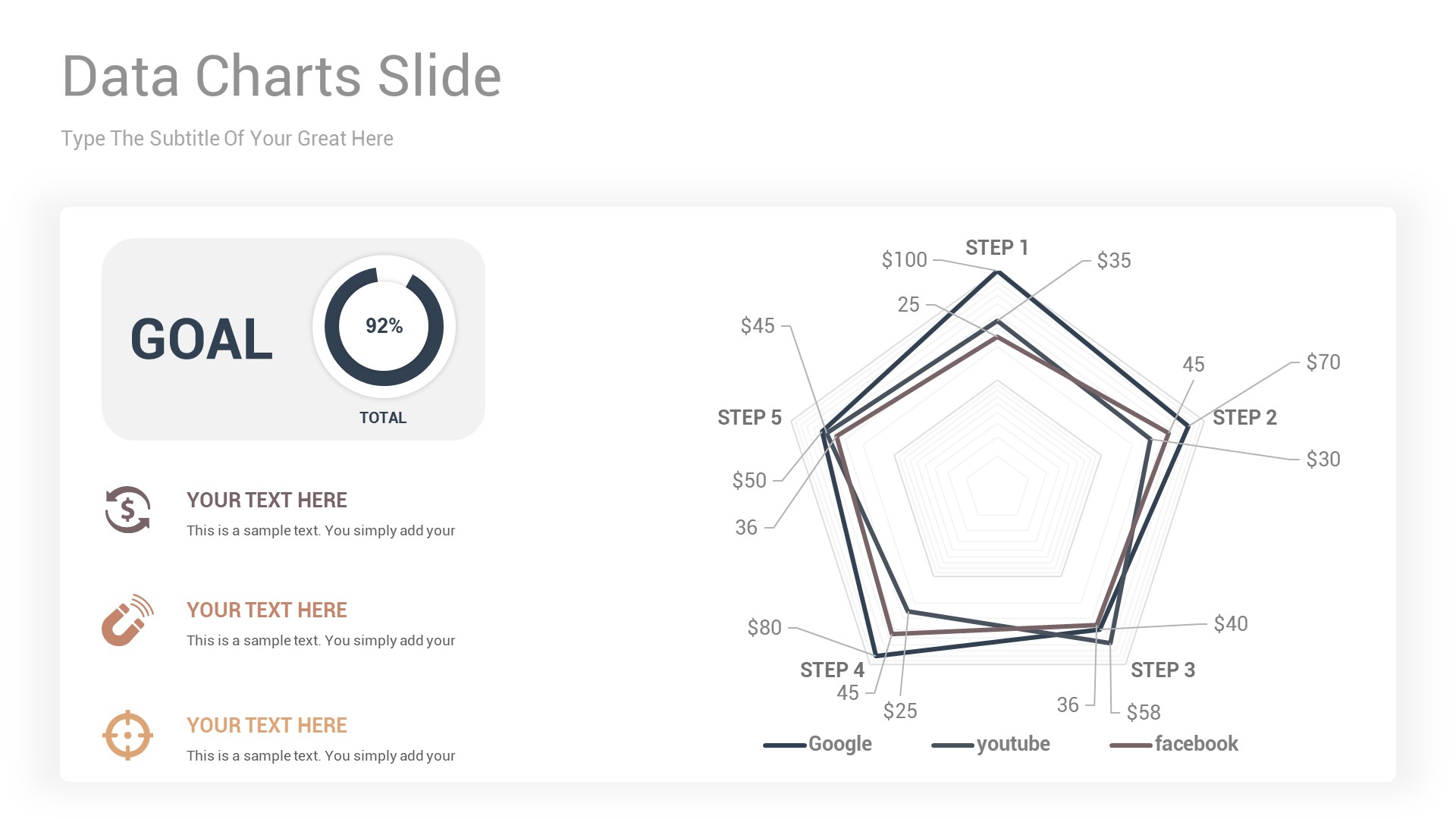Editable Data Charts Keynote Presentation Template, Presentation Templates