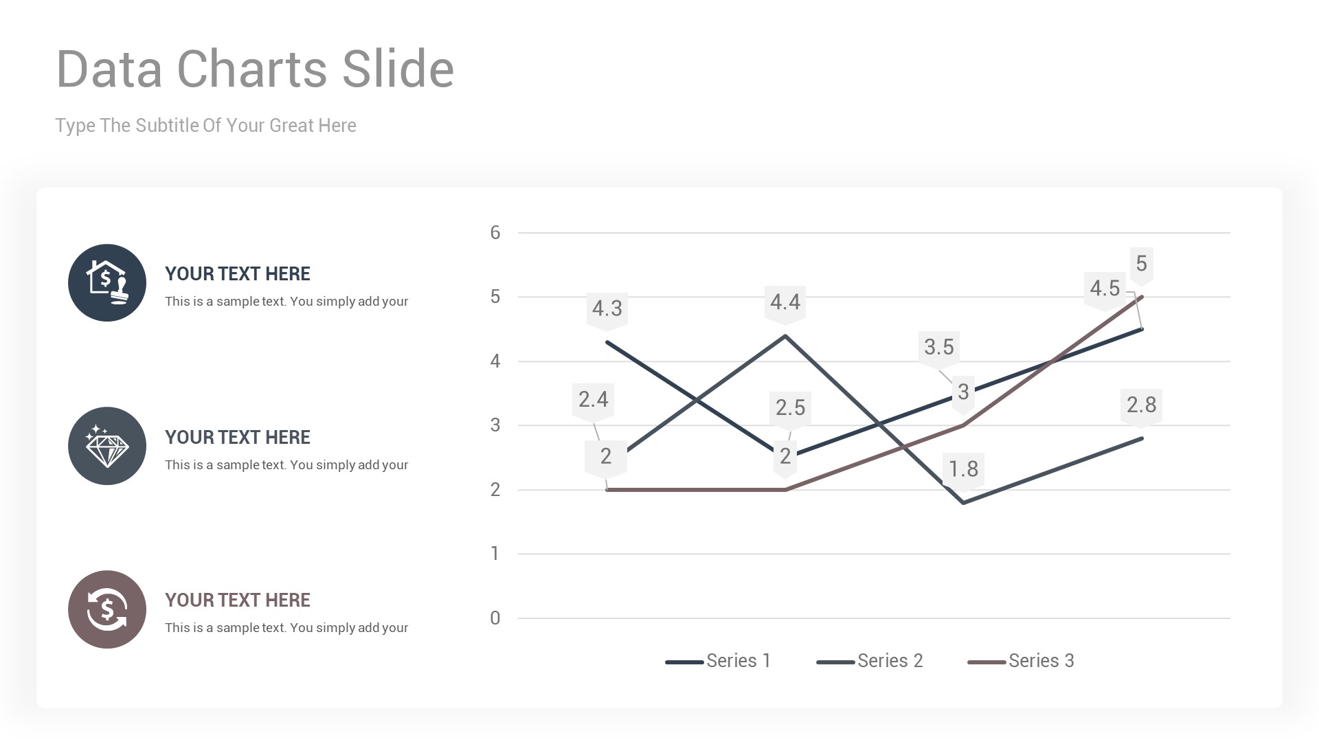 Editable Data Charts Keynote Presentation Template, Presentation Templates