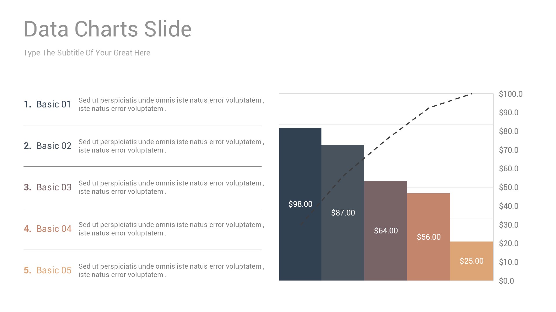 Editable Data Charts Keynote Presentation Template, Presentation Templates