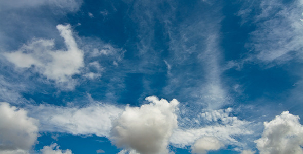 Noon Clouds Time Lapse 1, Stock Footage | VideoHive