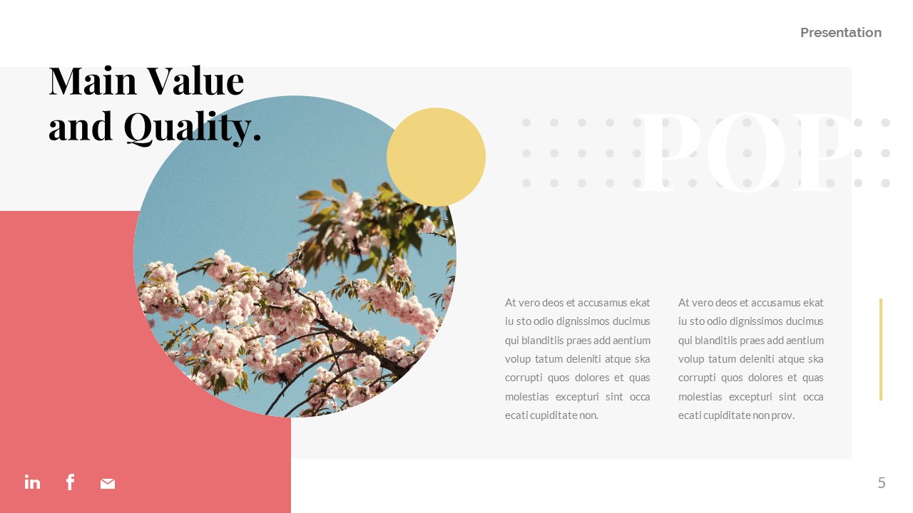 POP - Clean Creative Business Presentation Powerpoint Template ...