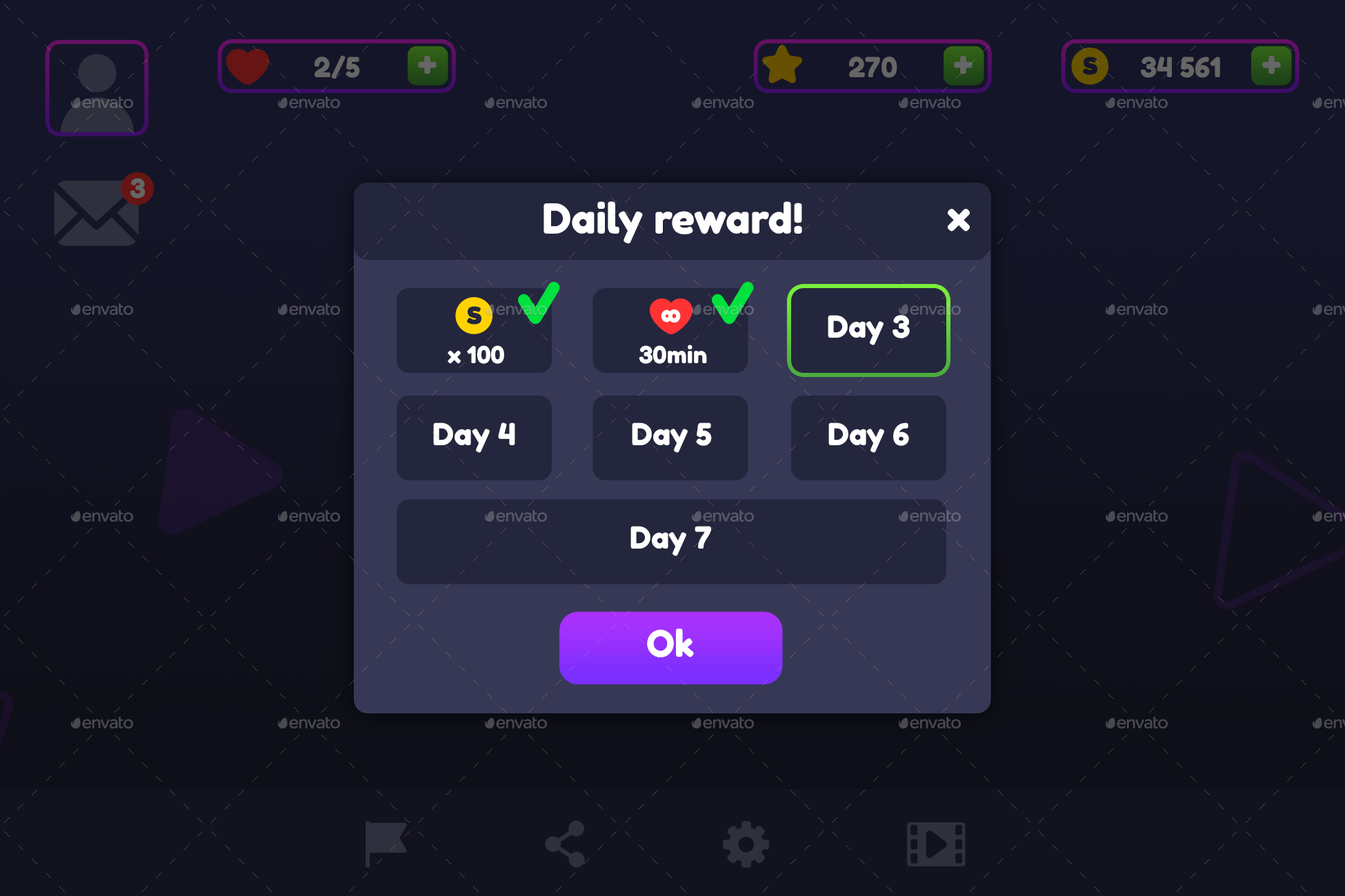 Flat Game GUI Pack, Game Assets | GraphicRiver