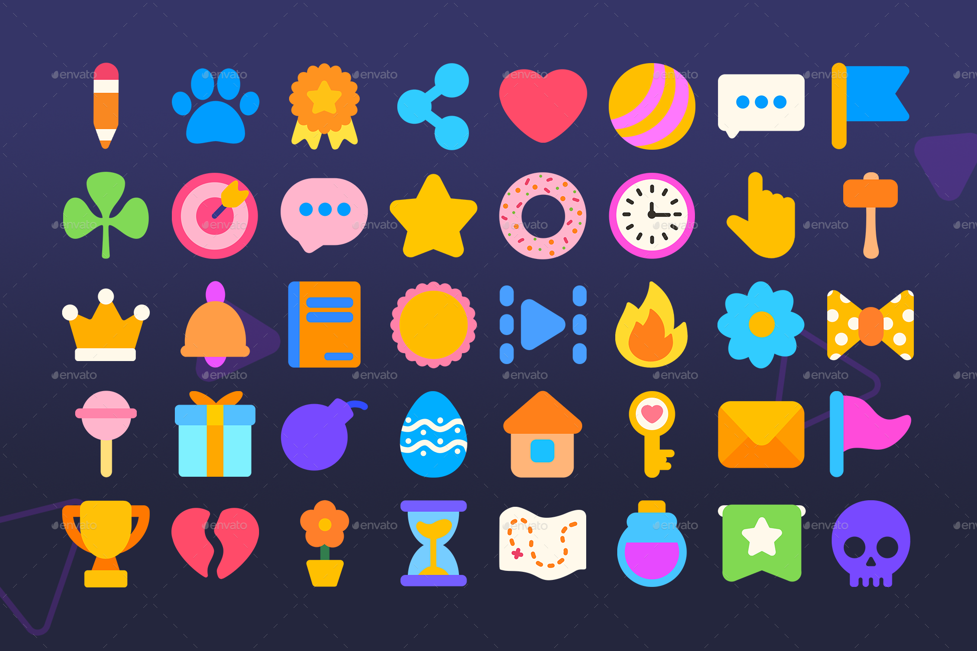 Flat Game GUI Pack, Game Assets | GraphicRiver