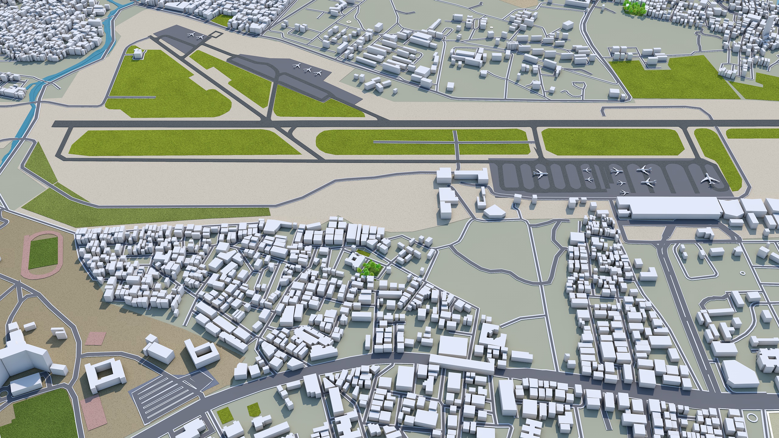 Hyderabad city India 3d model 50km by TurboCG | 3DOcean