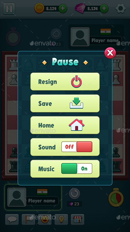 Chess Game GUI Pack (Vol-2), Game Assets | GraphicRiver