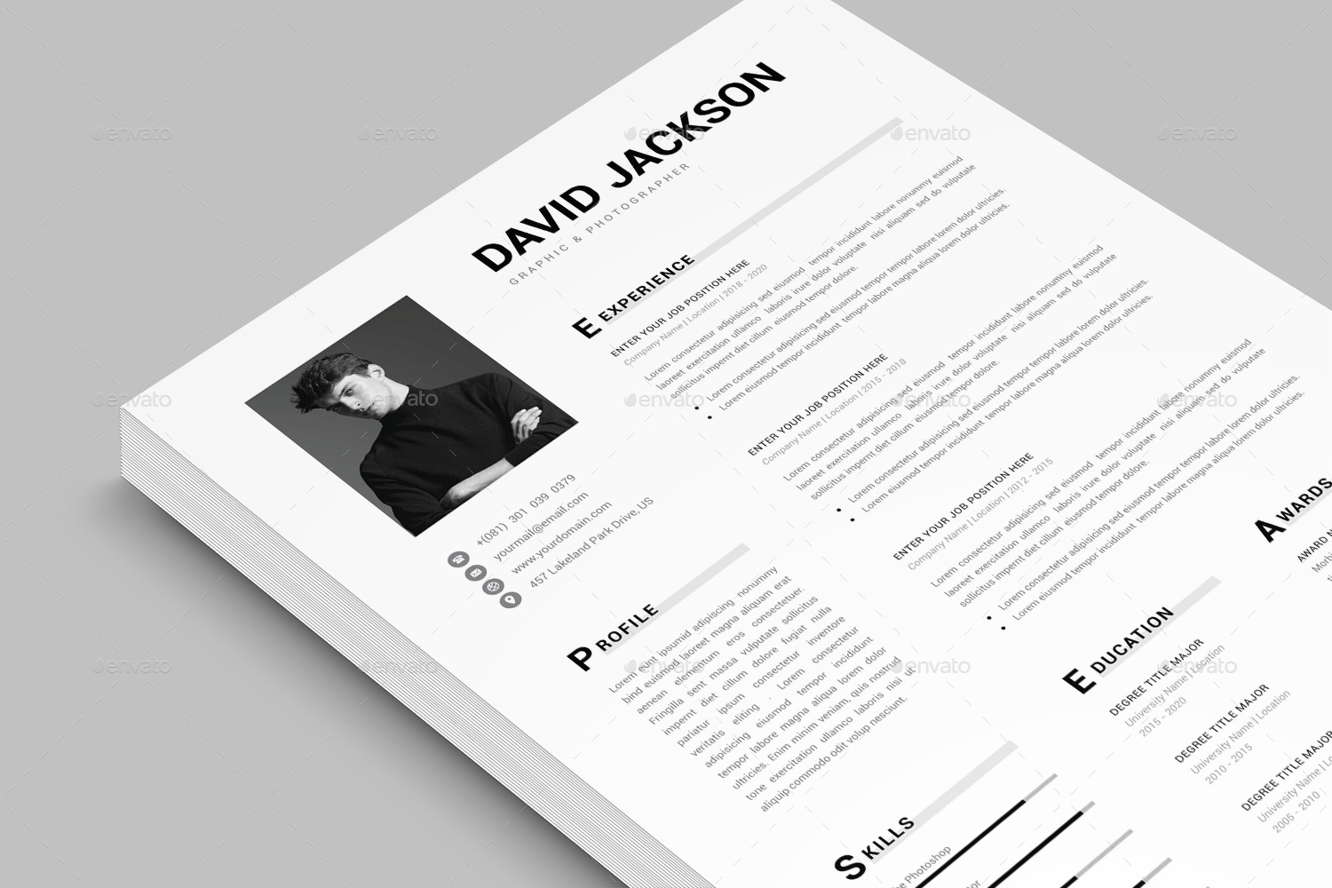 Modern Resume, Print Templates | GraphicRiver
