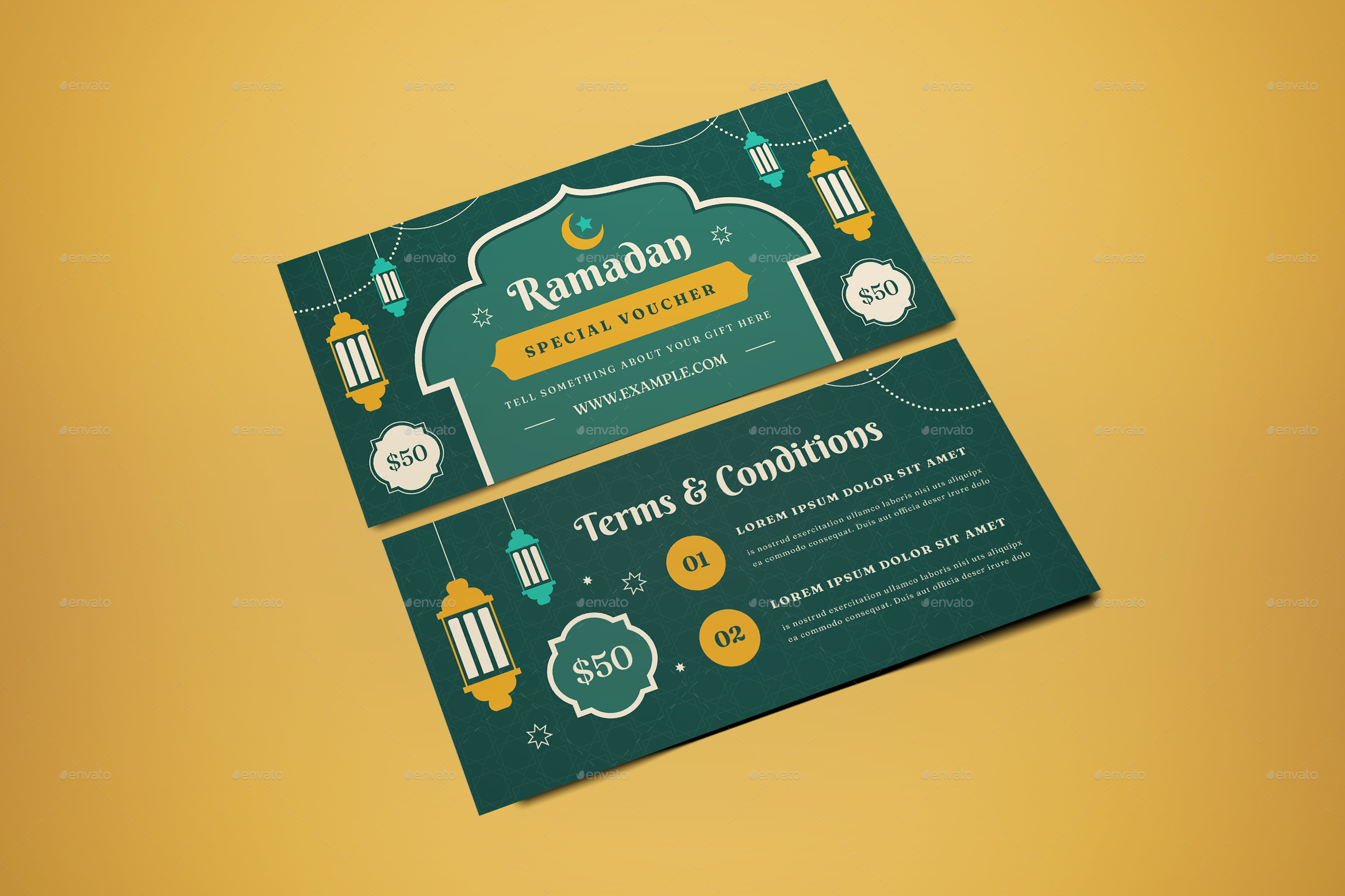 Voucher Ramadan, Print Templates | GraphicRiver