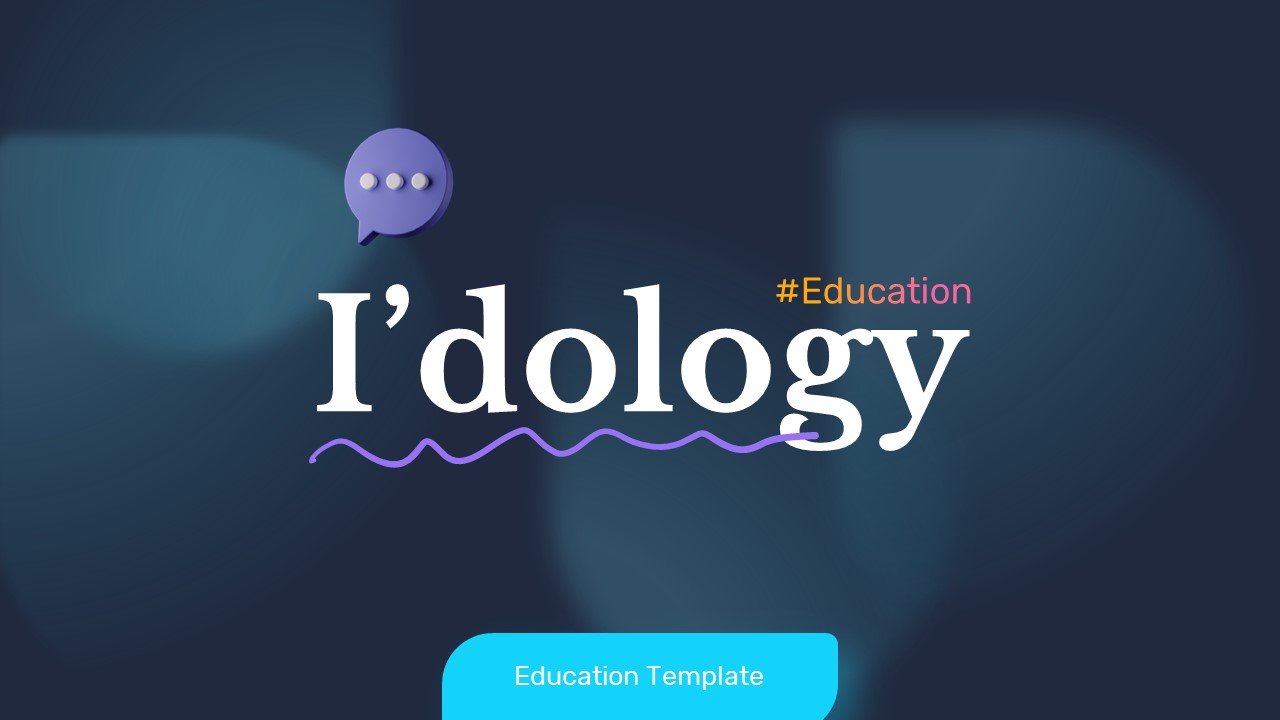 Idology Creative Education PowerPoint Template, Presentation Templates