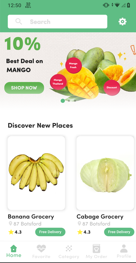 Flutter Grocery – Bigrocery in Flutter grocery app flutter template app ...