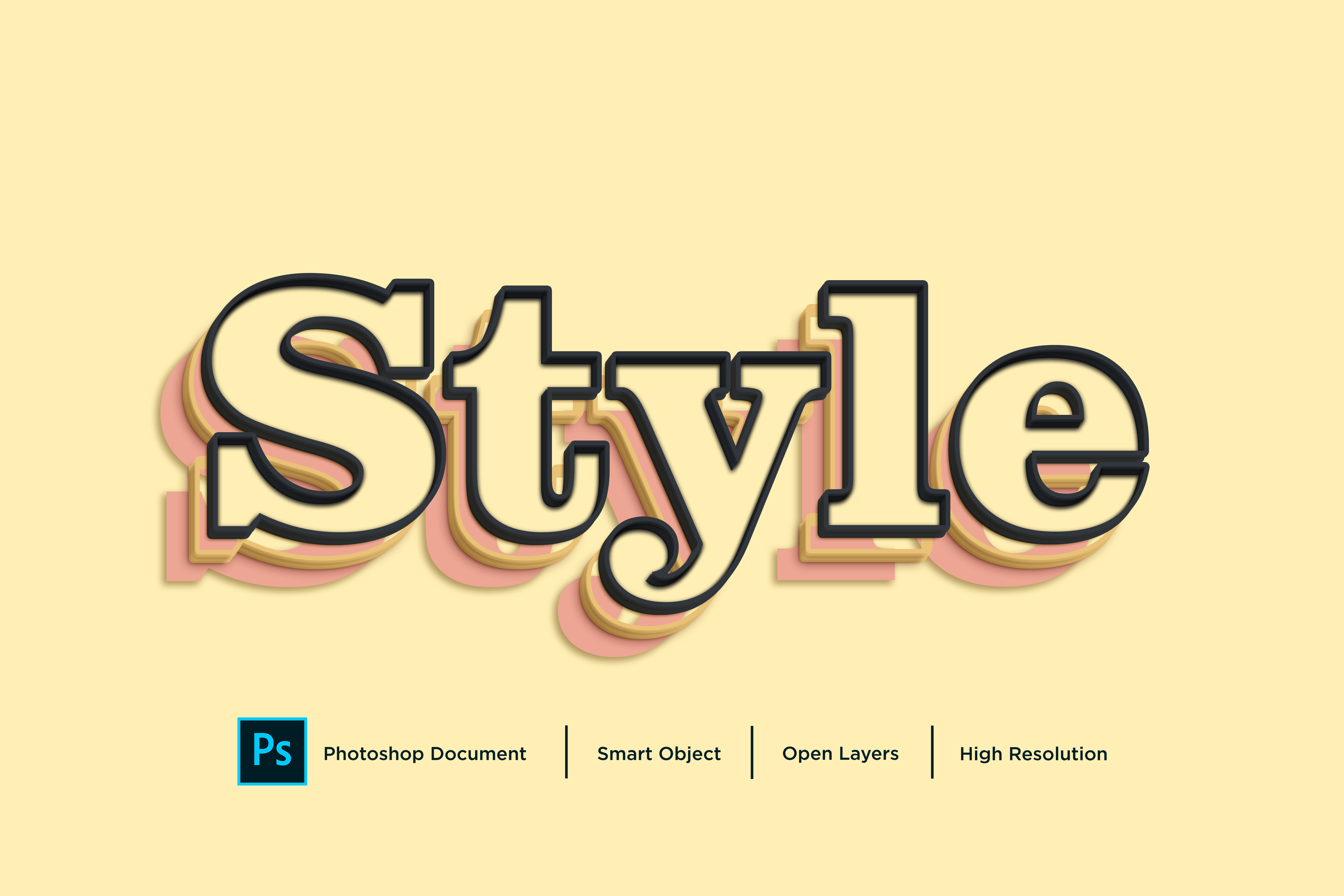 25 Text Effect Photoshop Layer Style Design by Shahsoft1 | GraphicRiver