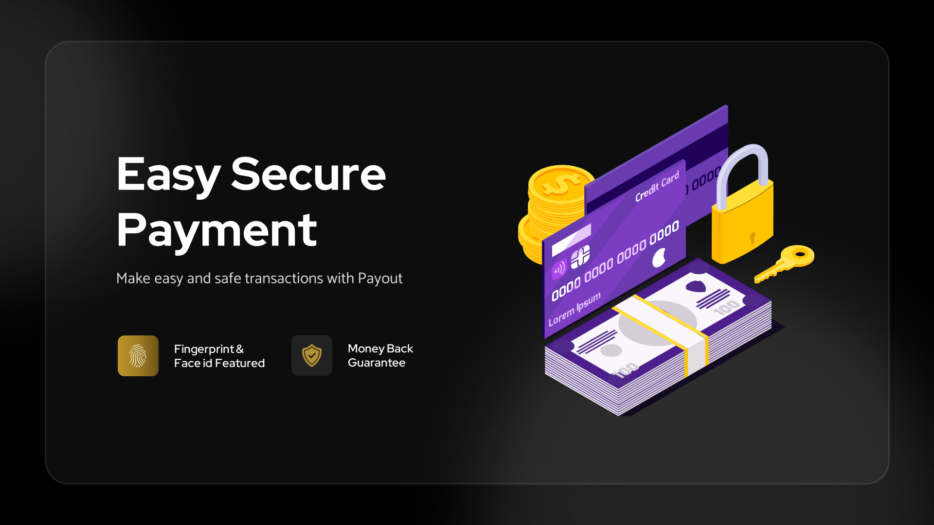 Payout - Digital Payment & E-Wallet PowerPoint Template, Presentation ...