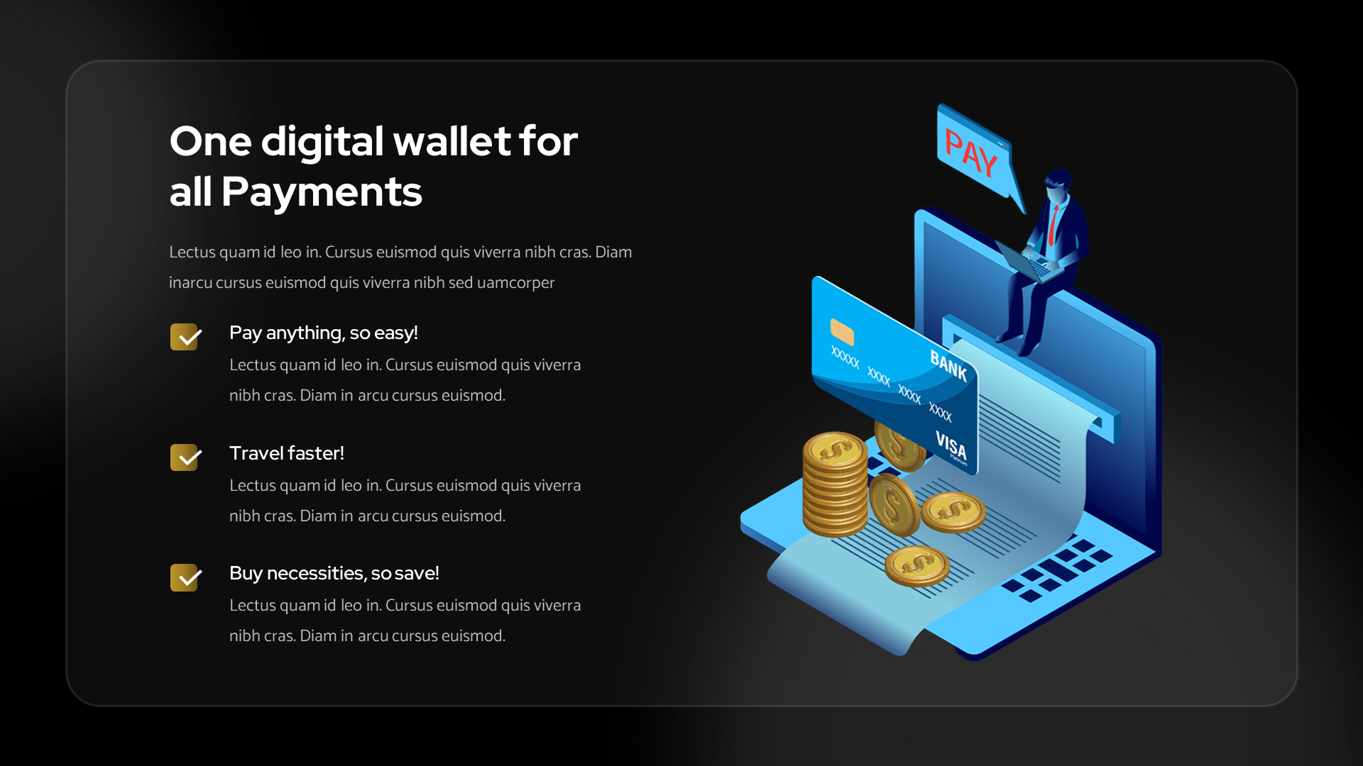 Payout - Digital Payment & E-Wallet PowerPoint Template, Presentation ...