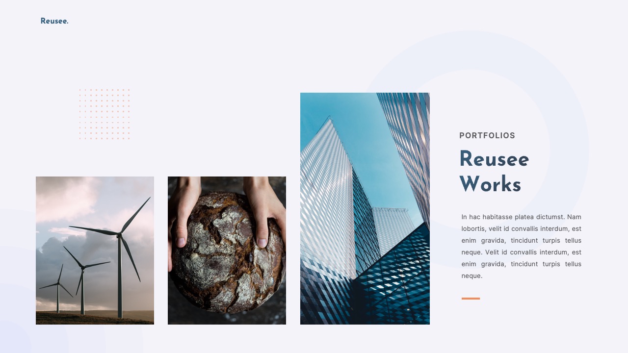 Reusee - Sustainability Startup PowerPoint Template, Presentation Templates