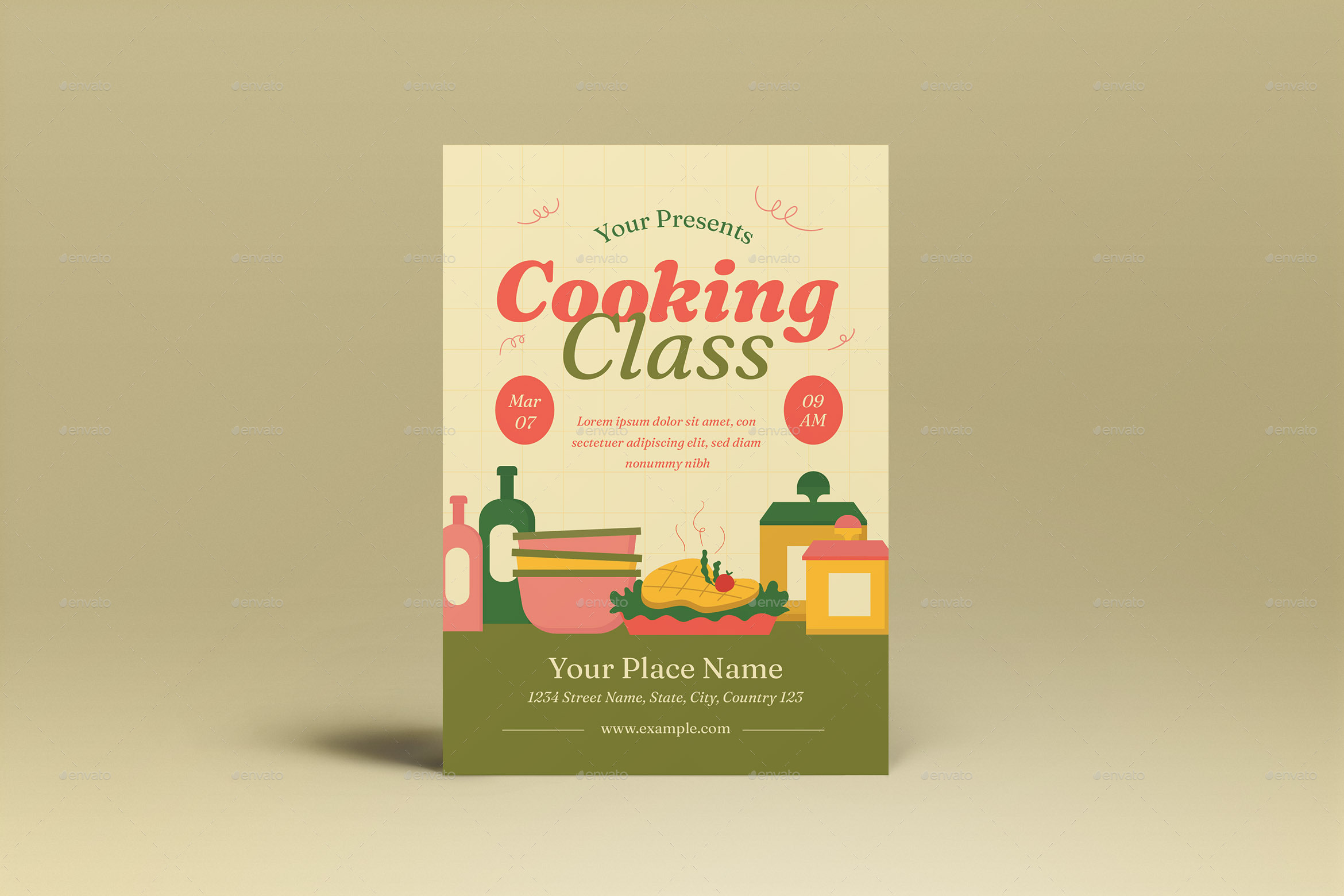 Cooking Class Flyer, Print Templates | GraphicRiver