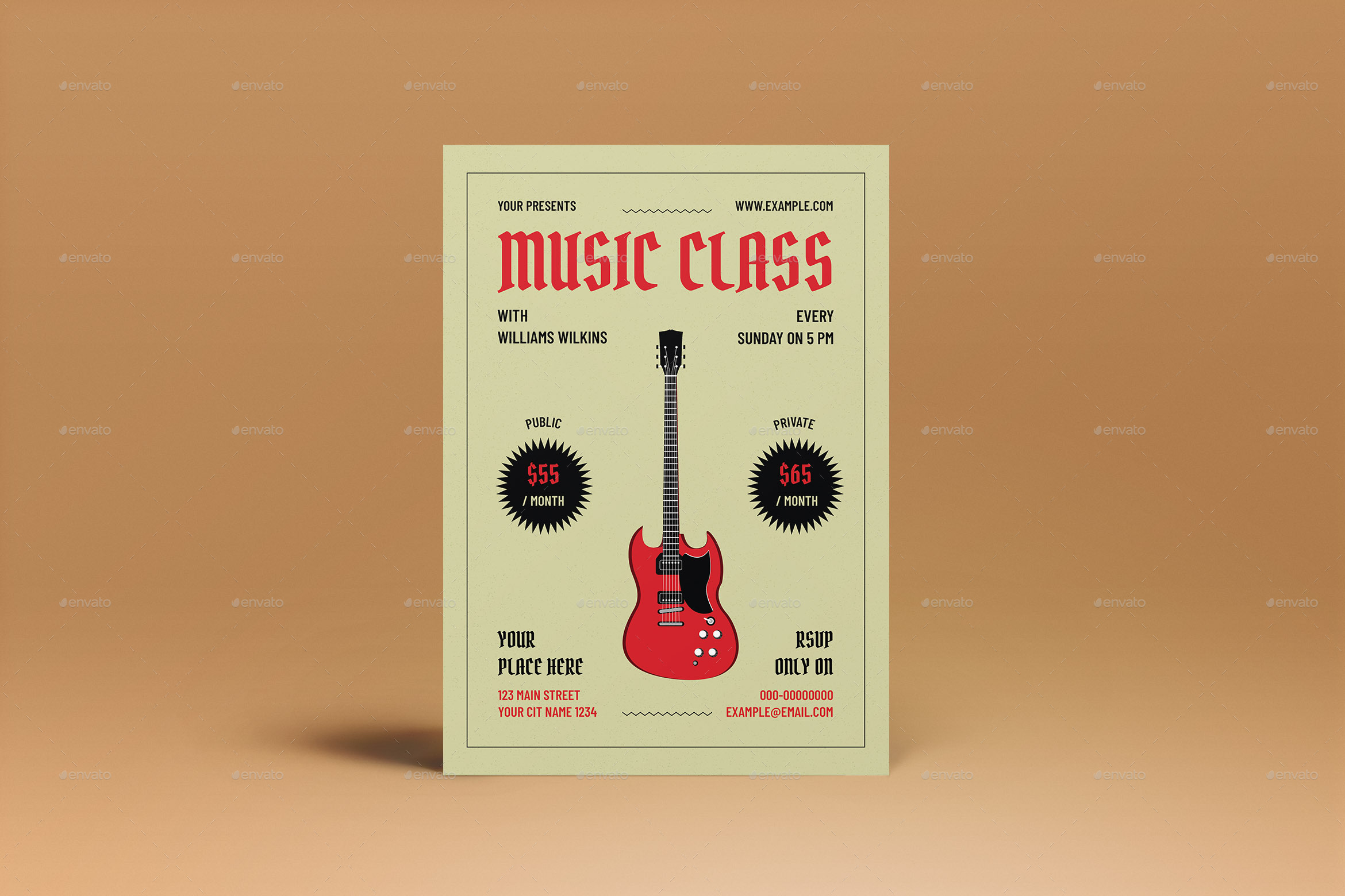 Music Class Flyer, Print Templates | GraphicRiver