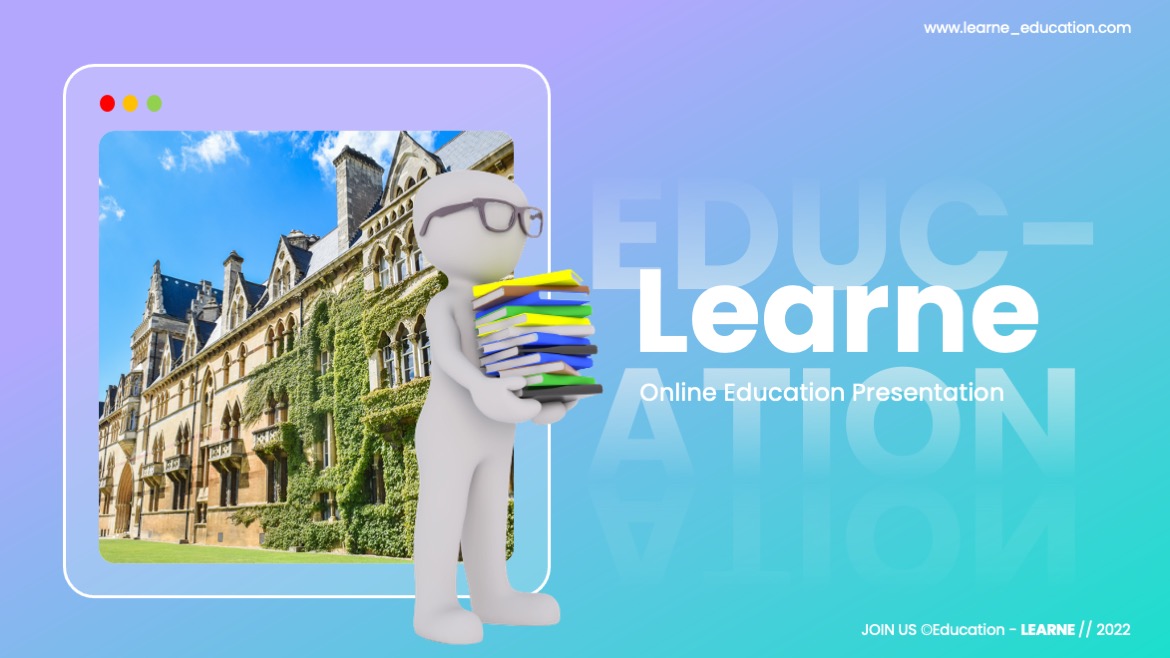 Learne - Education Creative Powerpoint Template, Presentation Templates