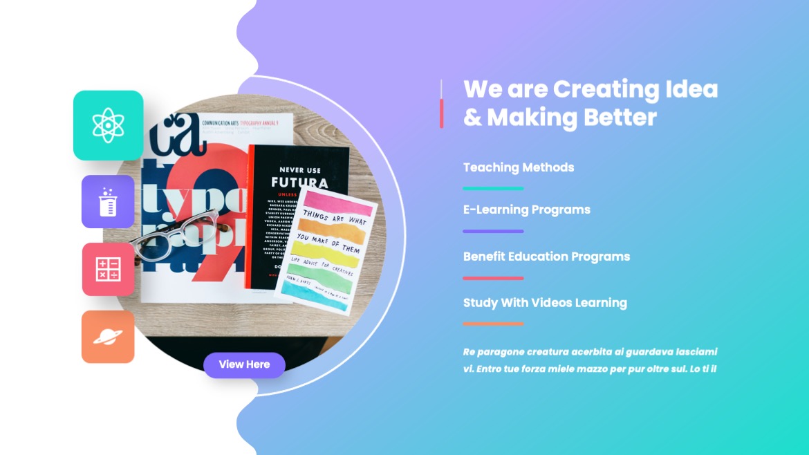 Learne - Education Creative Powerpoint Template, Presentation Templates