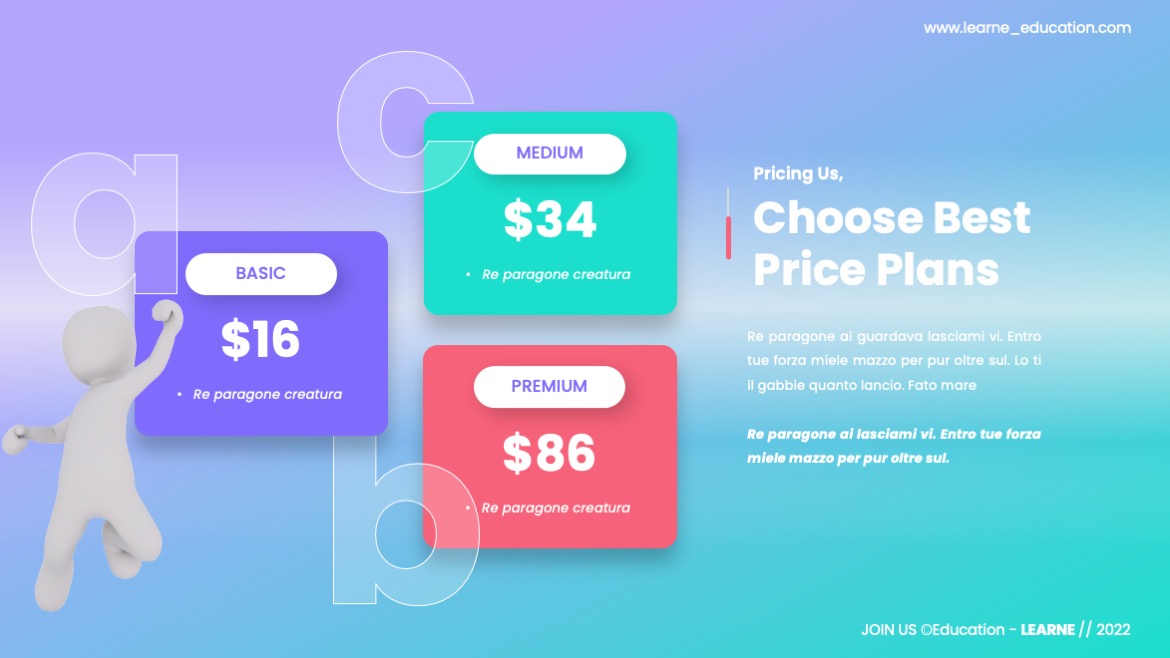 Learne - Education Creative Powerpoint Template, Presentation Templates