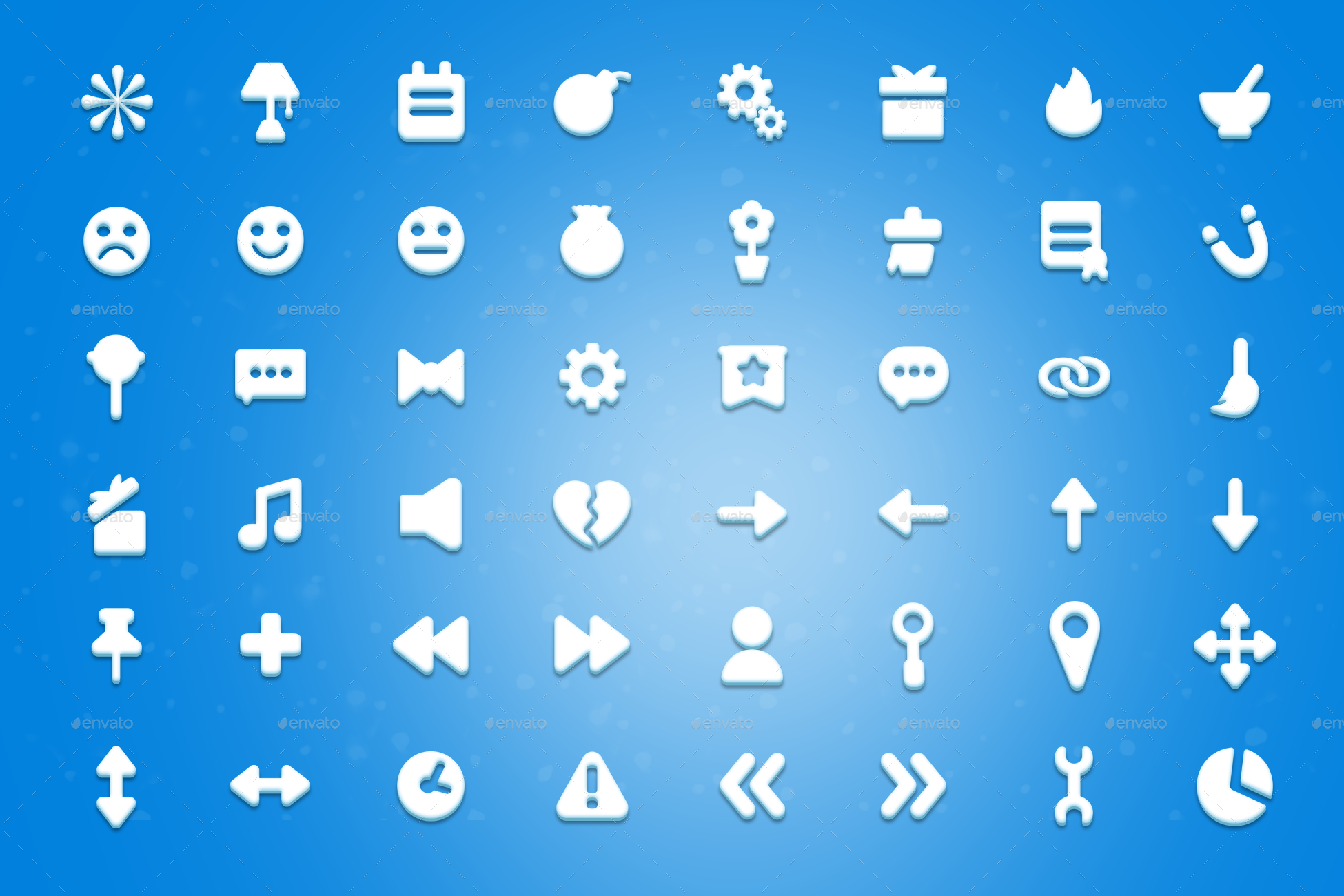 Game UI pack Blue, Game Assets | GraphicRiver