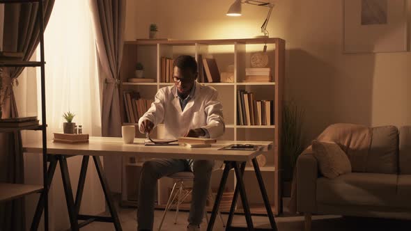 Doctor Break After Work Nap Practitioner on Couch, Stock Footage ...