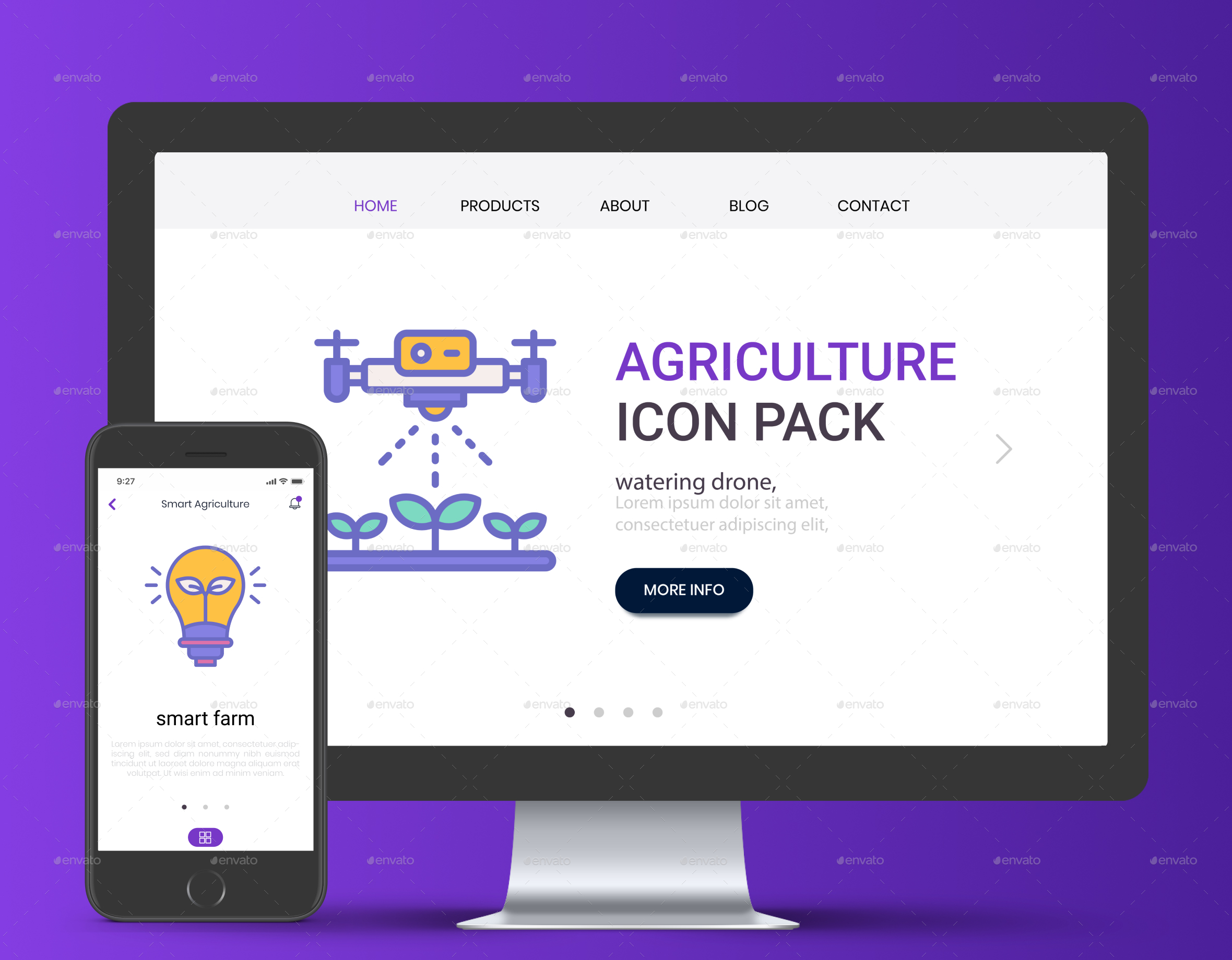Smart Agriculture Icon Pack, Icons | GraphicRiver