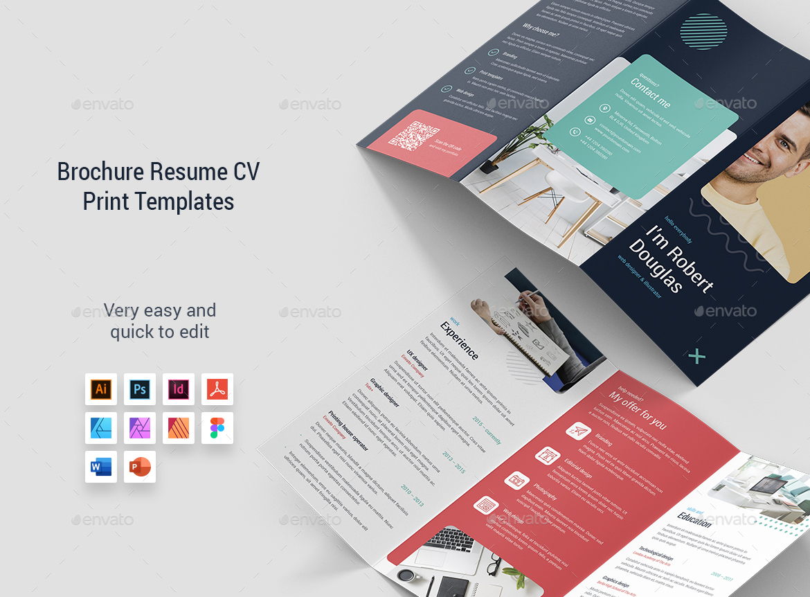 Brochure – Resume Tri-Fold, Print Templates | GraphicRiver